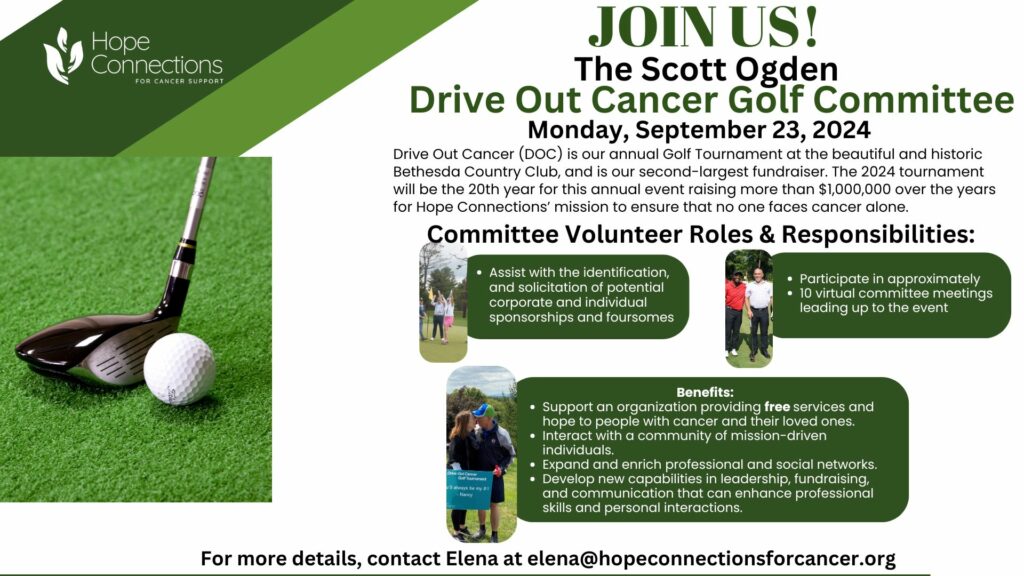 Drive Out Cancer Annual Golf Tournament - Hope Connections for Cancer ...
