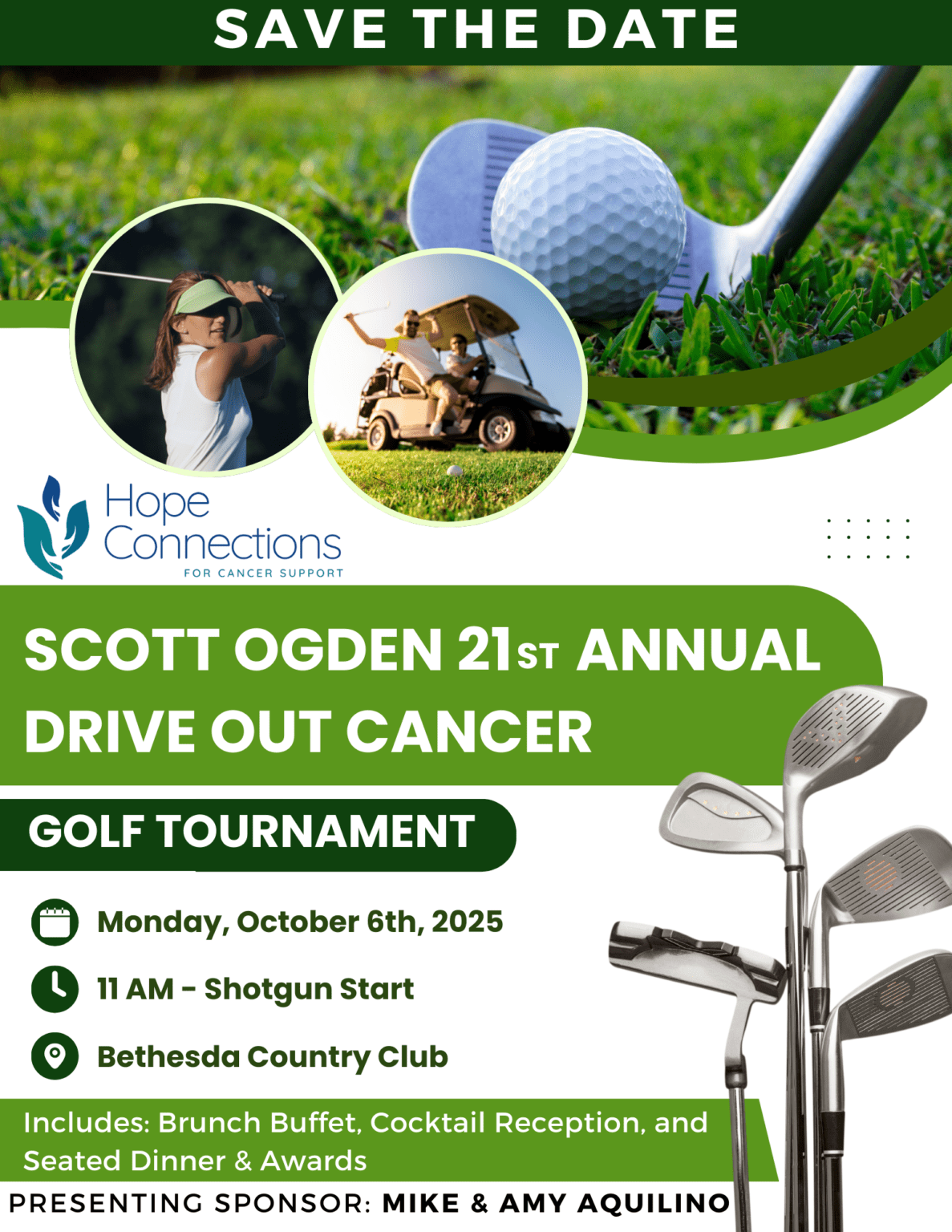 Drive Out Cancer Annual Golf Tournament - Hope Connections for Cancer ...